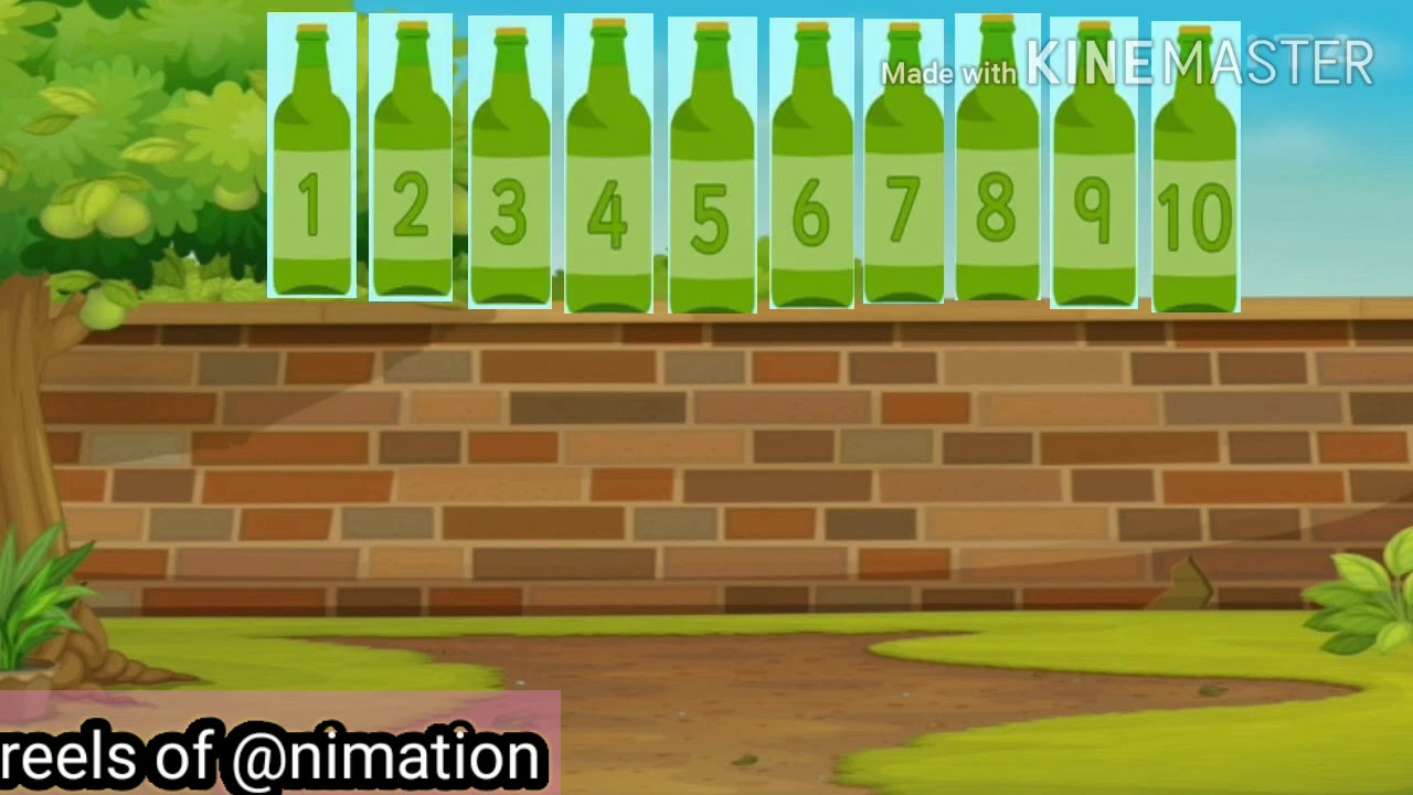 Nursery rhymes # ten green bottle - YouTube