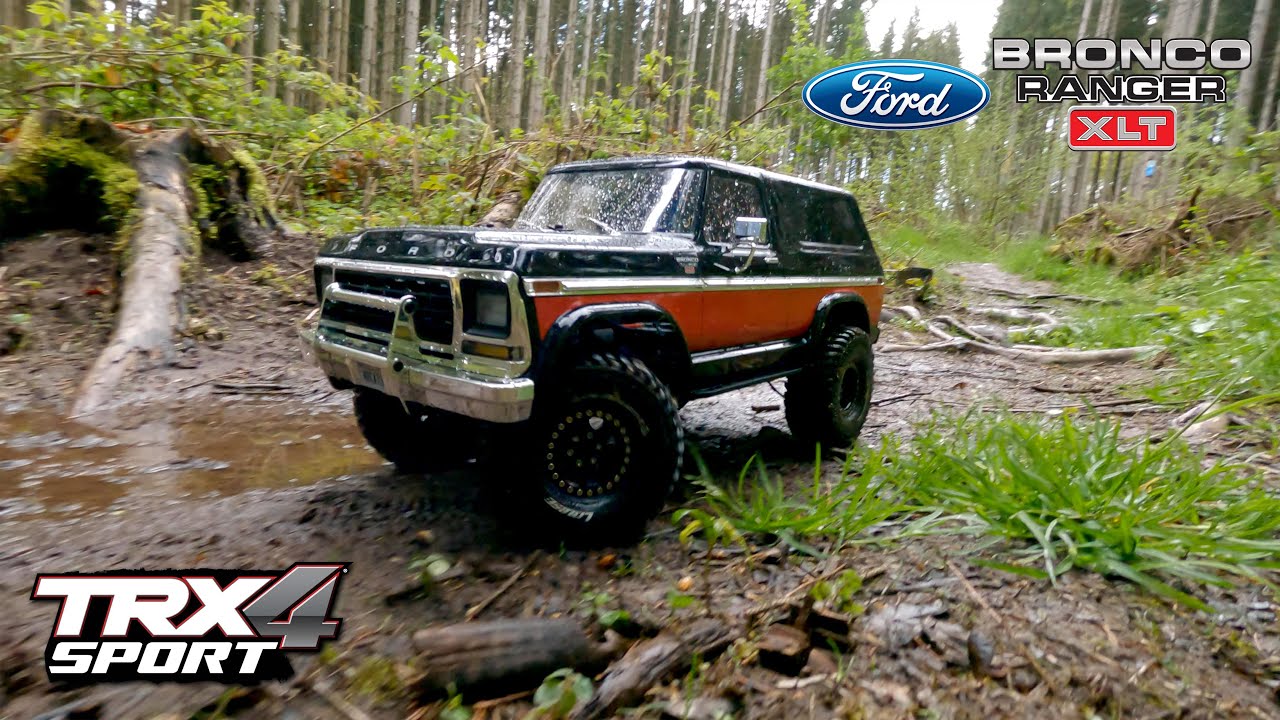 Amazing Ford Bronco body on my TRX4 Sport! - YouTube