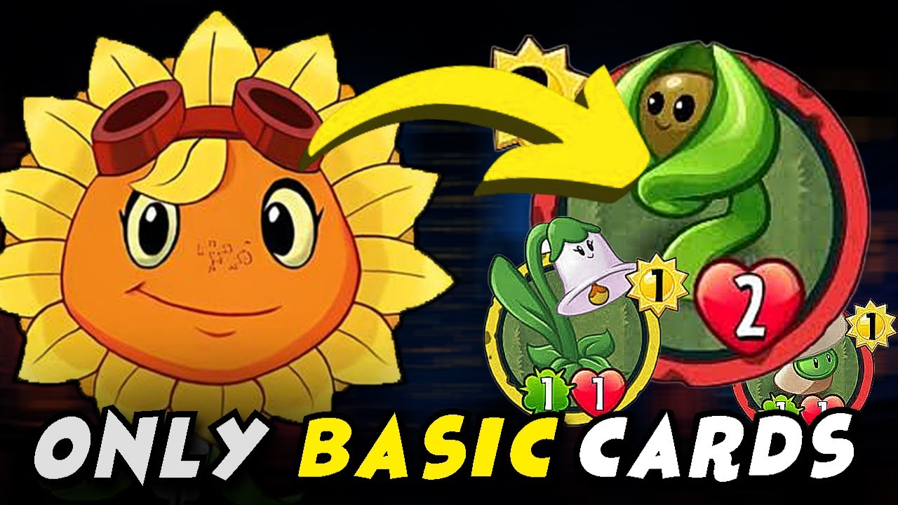 Can Solar Flare Win in PVZ Heroes with ONLY Basic Plants? - YouTube