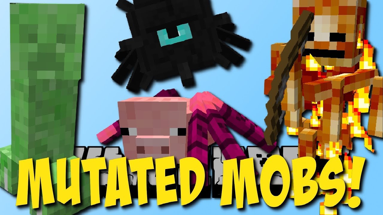 Mutated Mobs Mod! (Creeper-Spinne, Skelett-Blaze, Ender-Golem) - YouTube