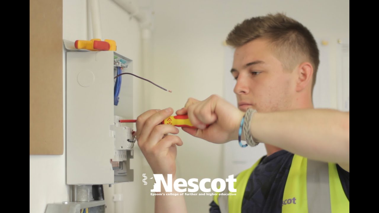 Studying at Nescot: Toby, Level 3 Electrical - YouTube