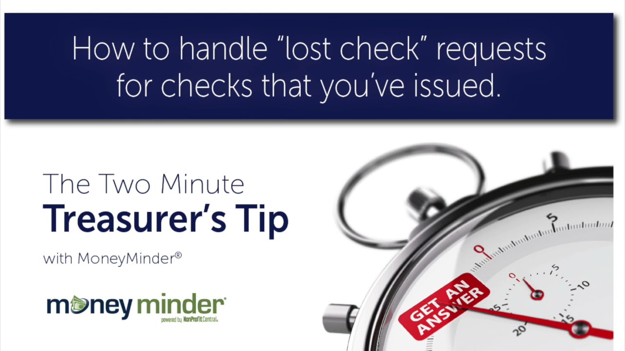 How to handle "lost check" requests for checks that you've issued ...