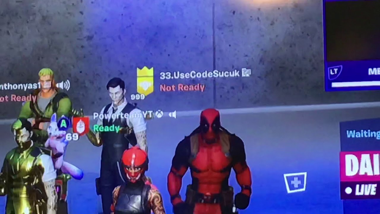 Proof of epic Employee use code sucuk (dead pool skin) - YouTube