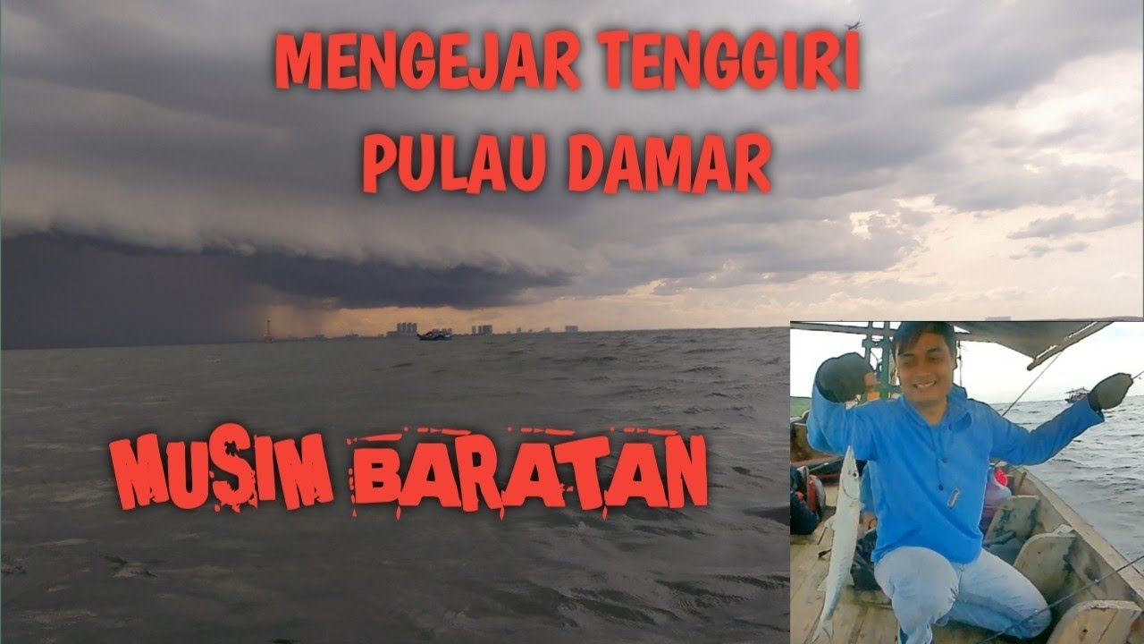 MANCING TENGGIRI DI PULAU DAMAR‼️ SAAT ANGIN BARATAN‼️ PANEN ALU-ALU ...