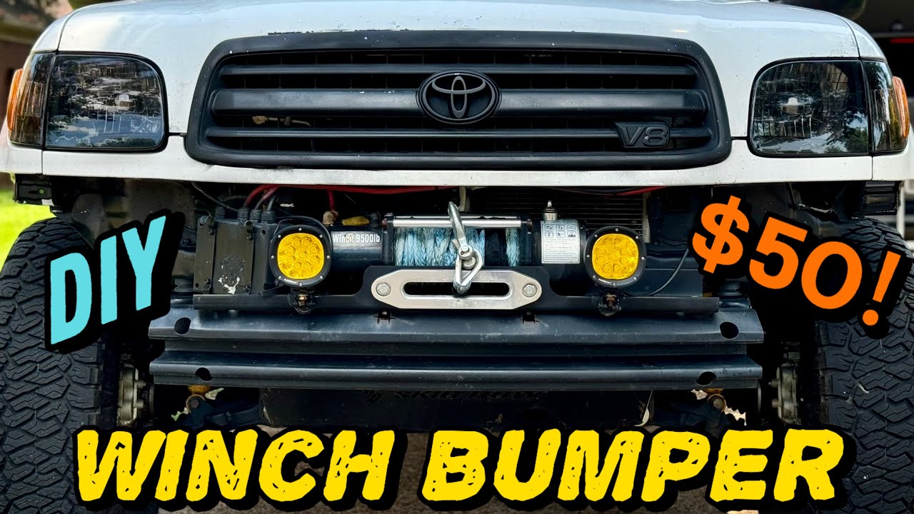 Cheap and Easy Winch Bumper for 1st gen Tundra's/Sequoia's - YouTube