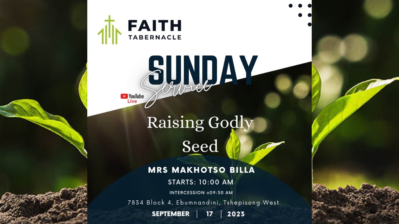 Sunday Service // Raising Godly Seeds // Mrs Makhotso Billa - YouTube