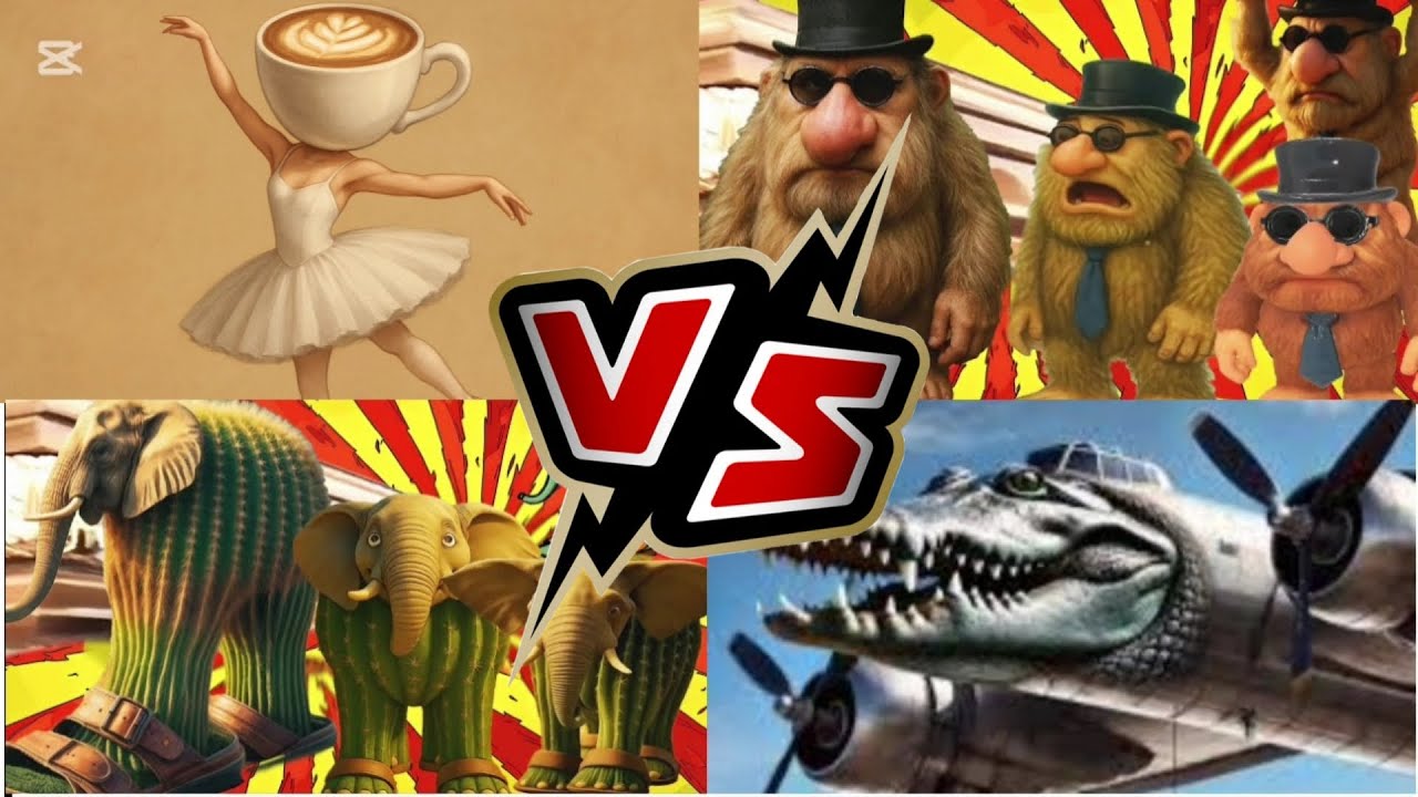 Ballerina Cappucina🆚️Mateo🆚️Lirili larila🆚️Bombardino Cracadalino ...