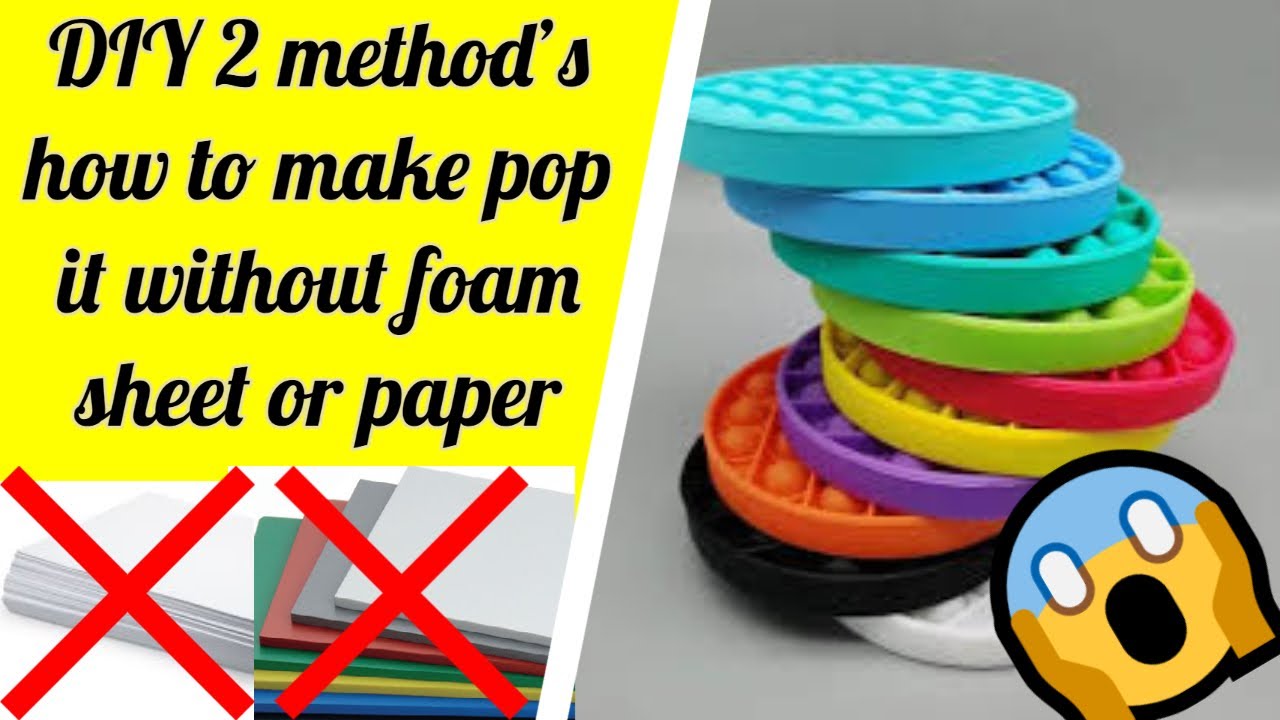 How to make pop it without foam sheet or paper DIY - YouTube