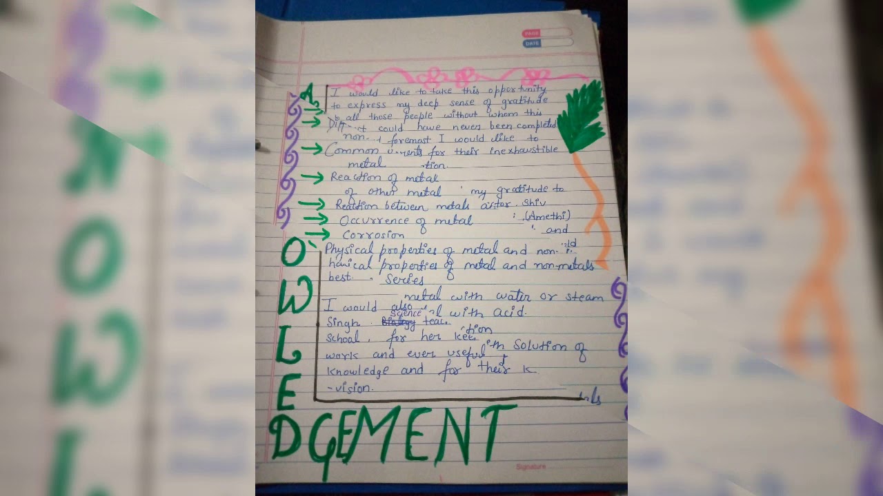 project work science class 10 Topic: metals and non -metals Shiv mahesh ...