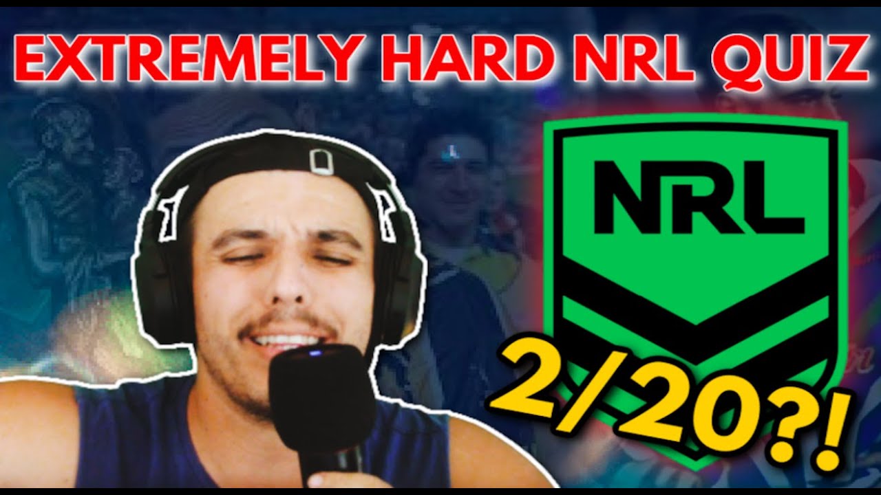 I Took The Hardest NRL Quiz Ever! - YouTube