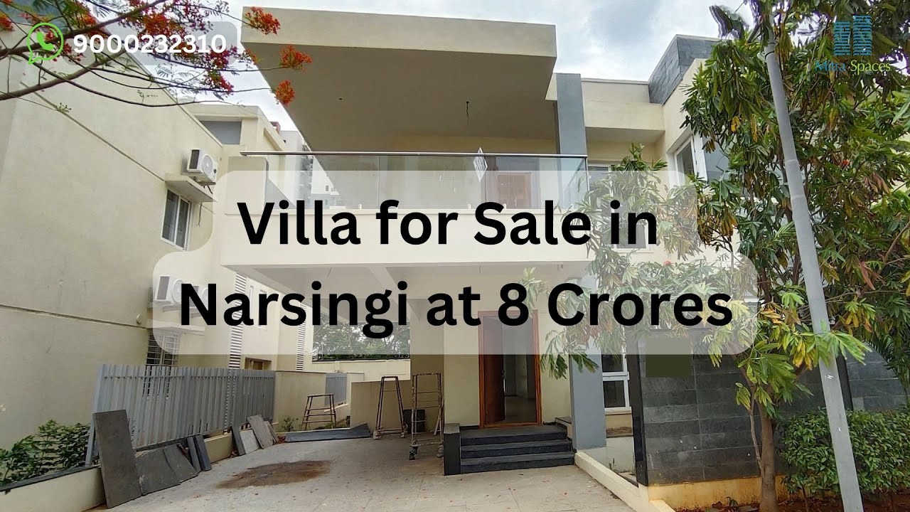 Villa for Sale in Narsingi, Hyderabad at 8 Crores - YouTube