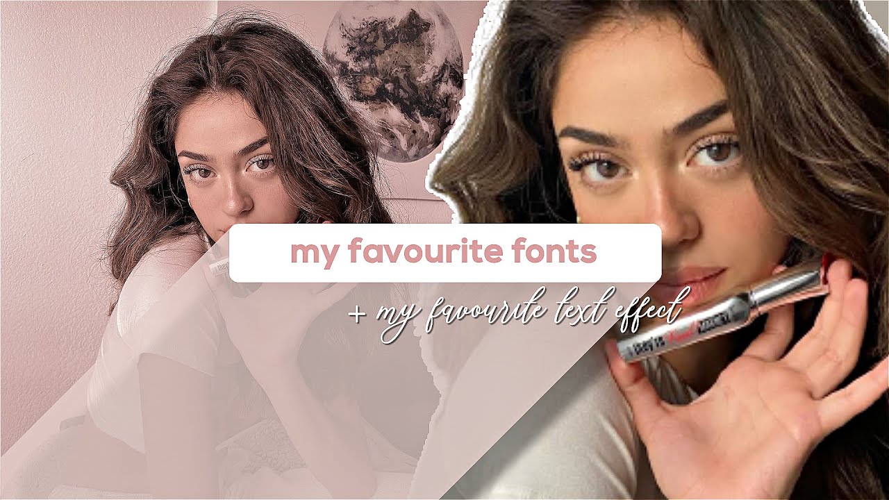my favourite fonts + my favourite text effect | after effects - YouTube