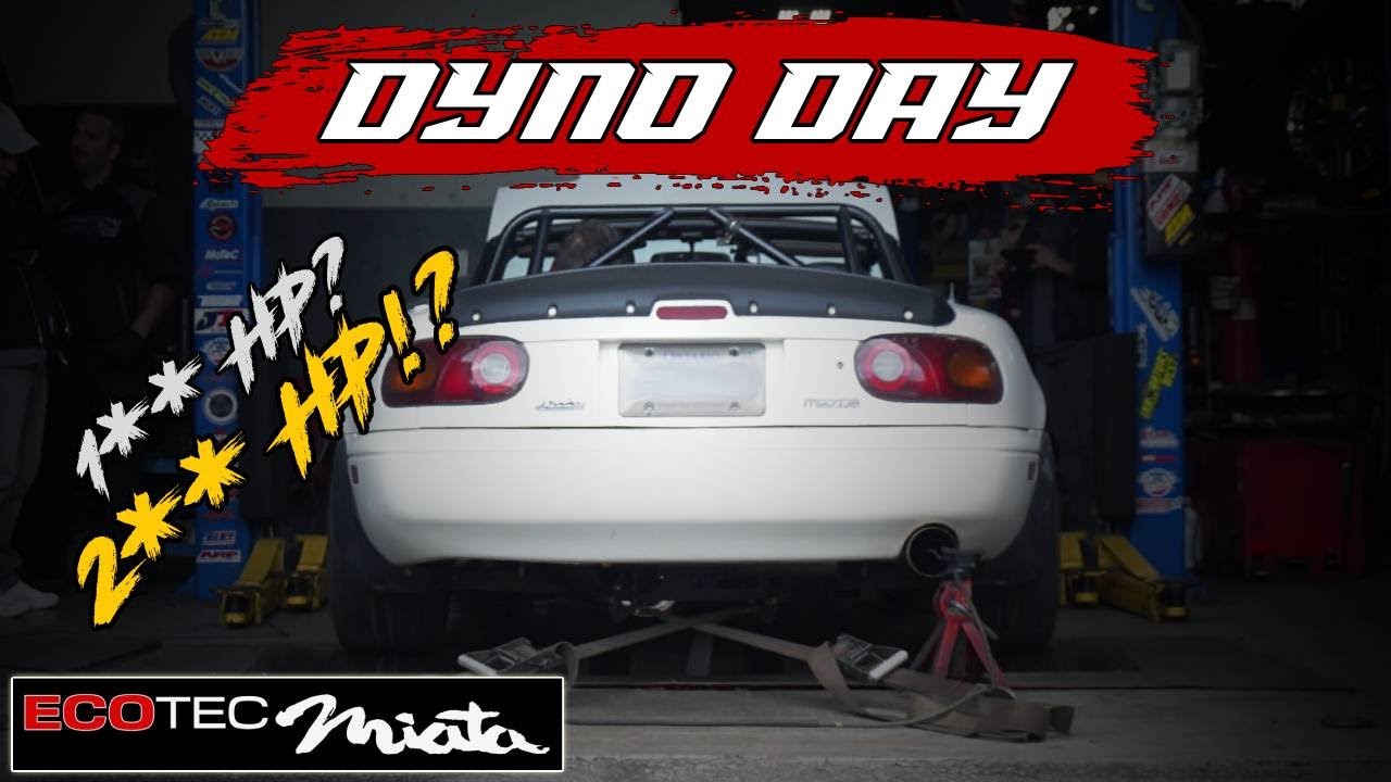 How Much POWER? Ecotec Miata on the Dyno - YouTube