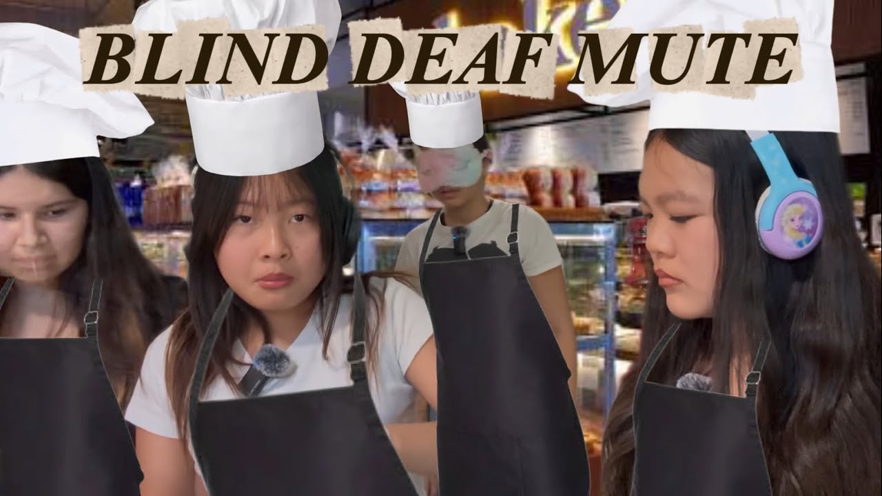 BLIND, DEAF, MUTE CHALLENGE! (4 people) - YouTube