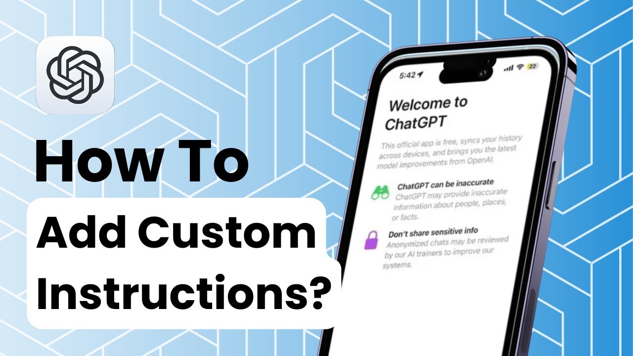 How To Add Custom Instructions On ChatGPT? - YouTube