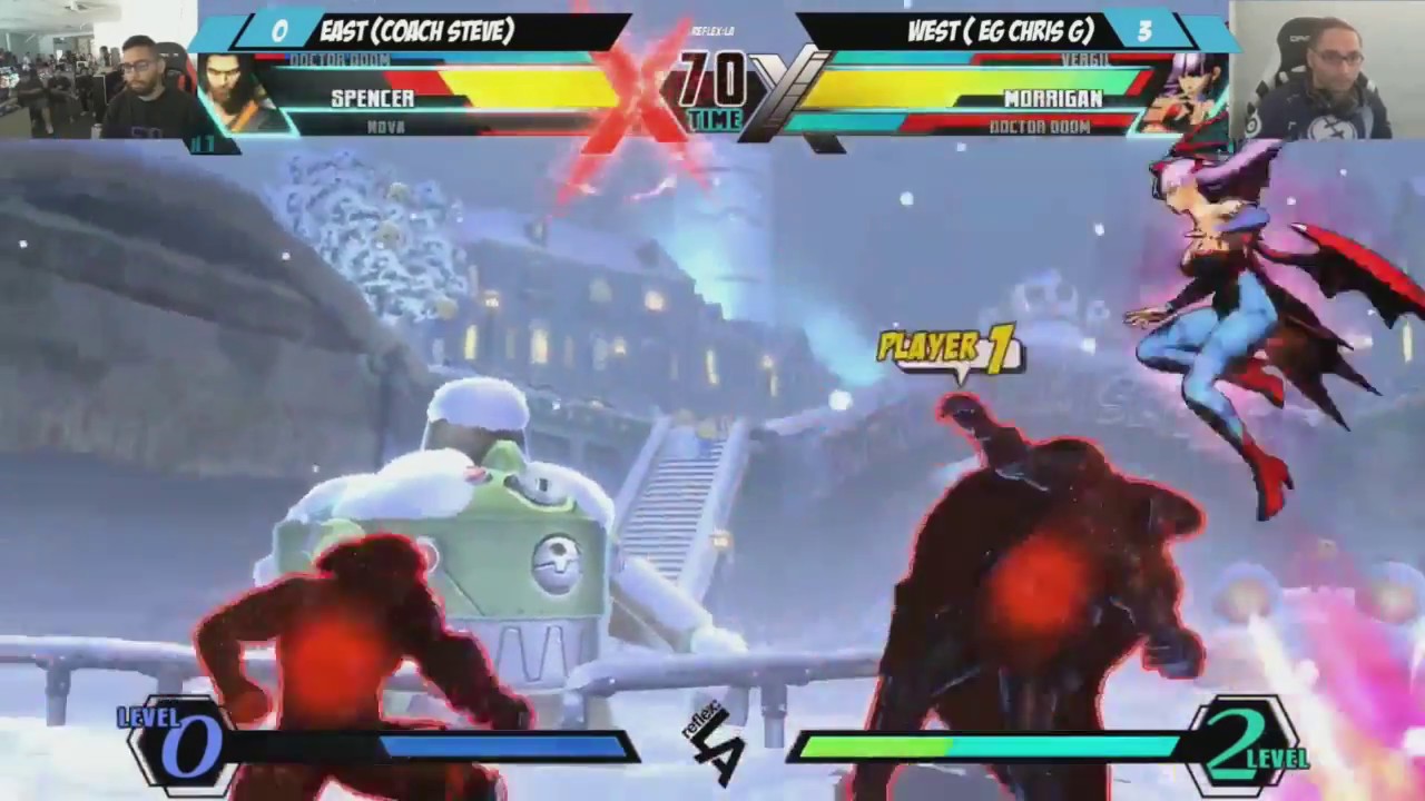 Reflex: LA UMVC3 East vs West Exhibition - YouTube