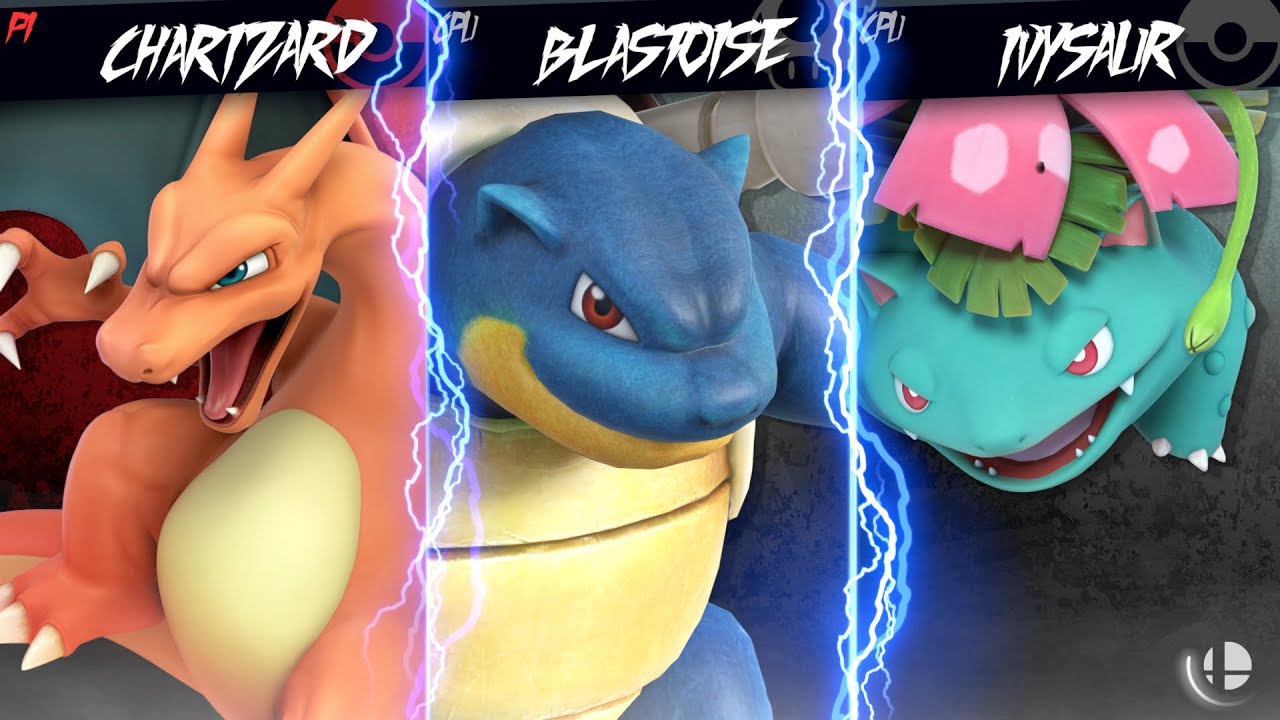 Smash Infinite series: Charizard vs Blastoise vs Venusaur - YouTube