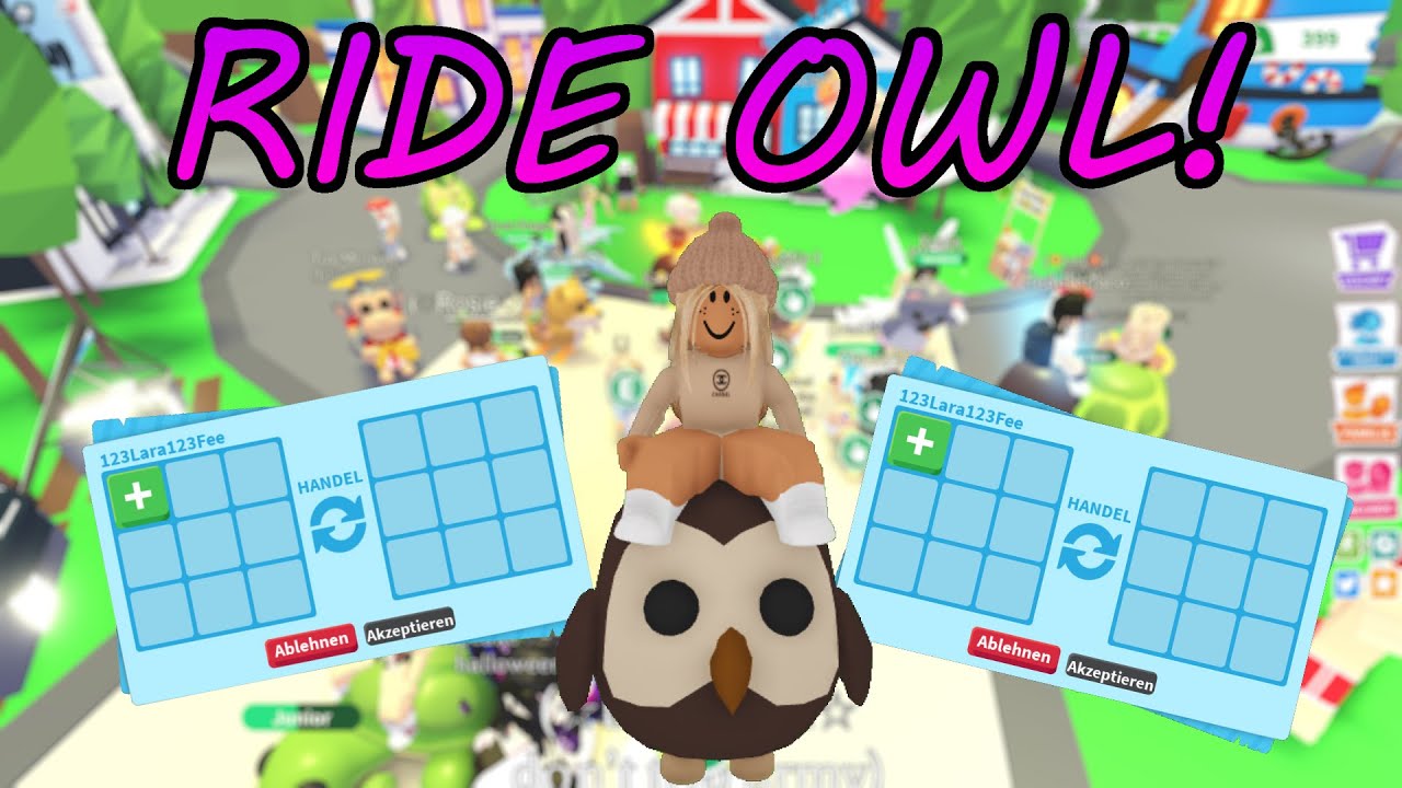 Ich ERTRADE mir eine RIDE OWL in Adopt Me! + Verlosung (Deutsch ...