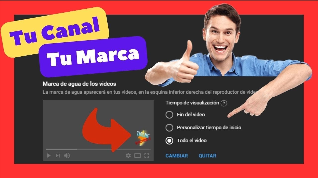 🔔 Agregar Botón de Suscripción en YouTube | Marca de Agua En Mis Videos ...