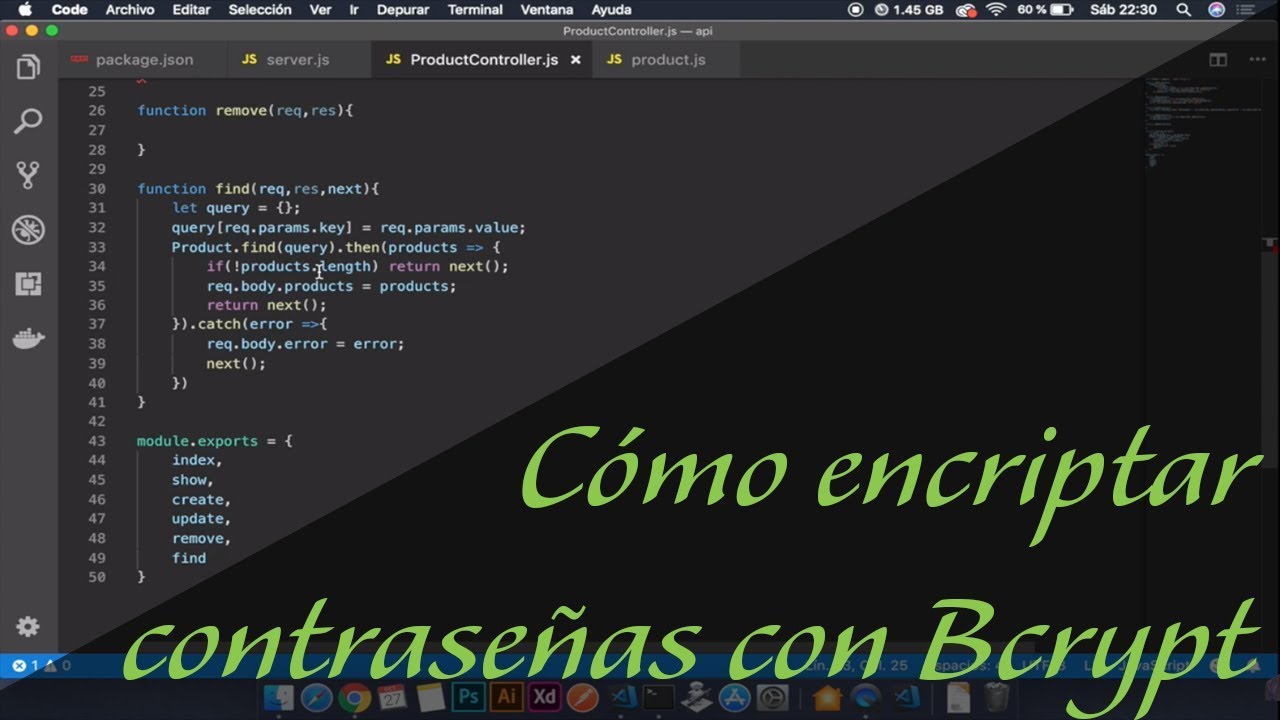 Encriptación De Contraseñas En Nodejs Con Bcrypt Youtube