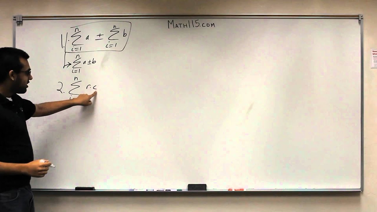 Summation Notation - Part 1 - YouTube