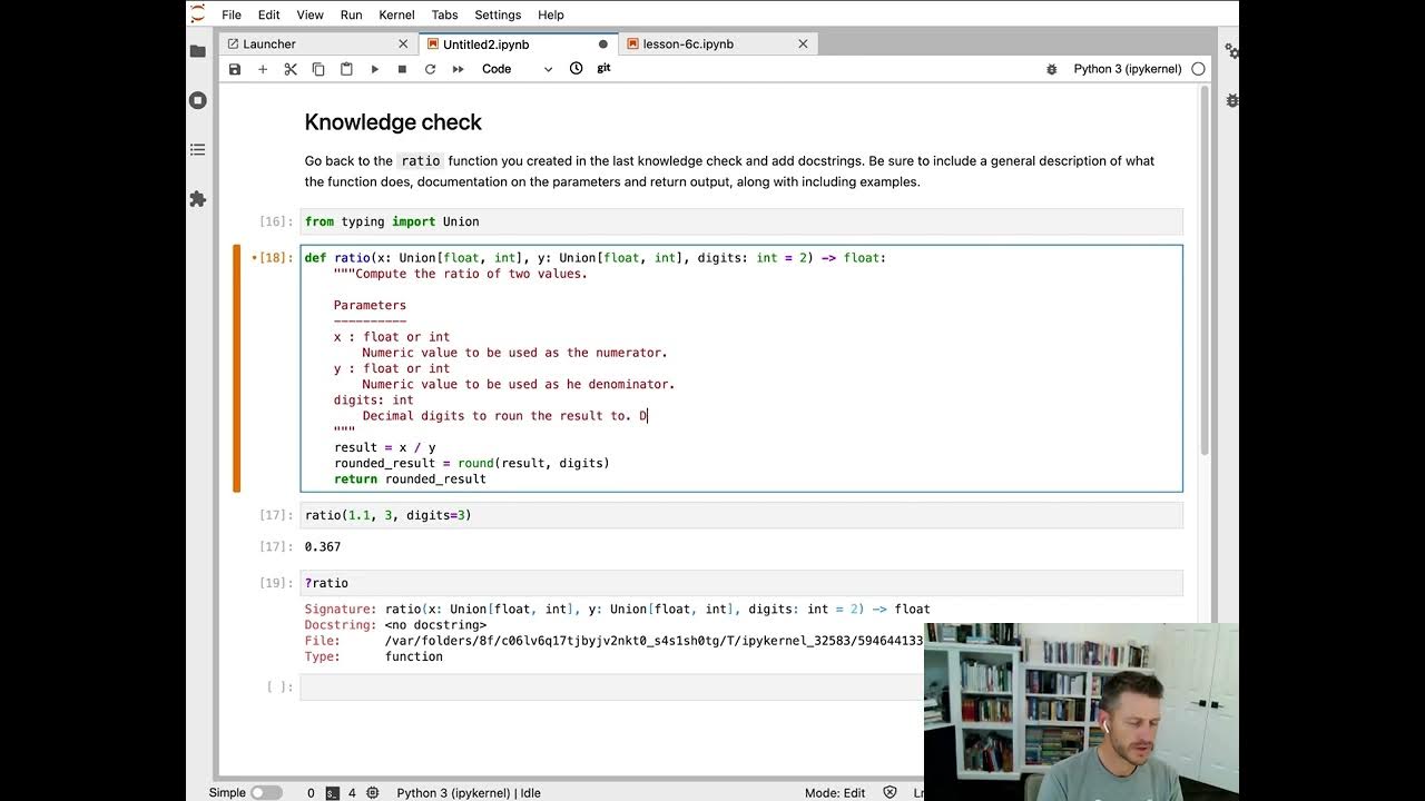 Function Docstrings Youtube