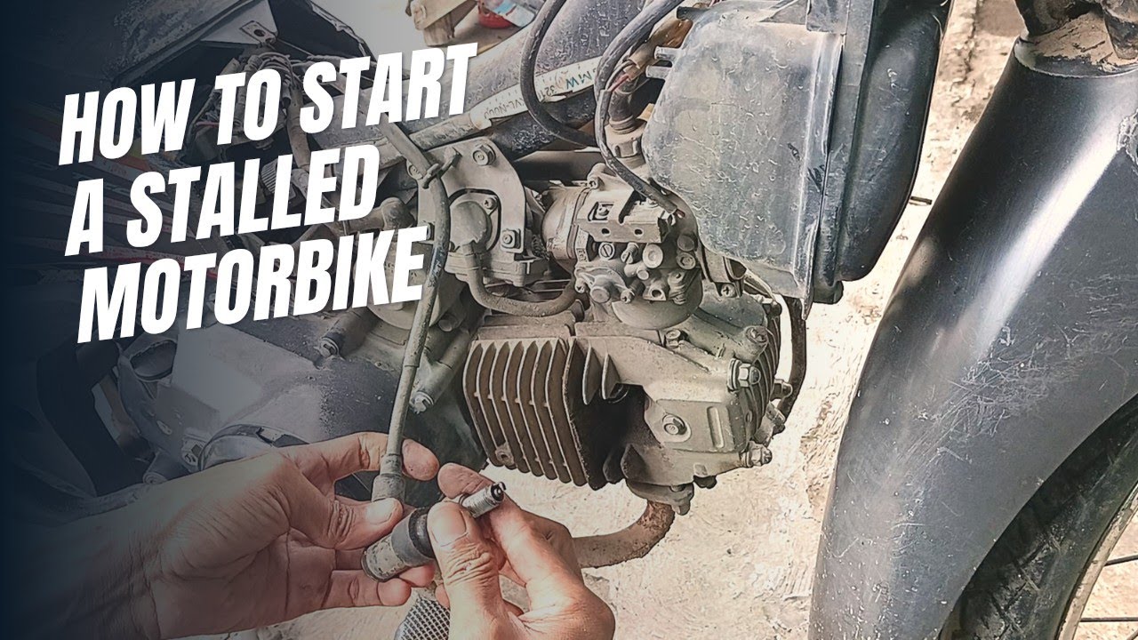 HOW TO START A MOTORCYCLE THAT'S STROKE || Even if you don't have the ...