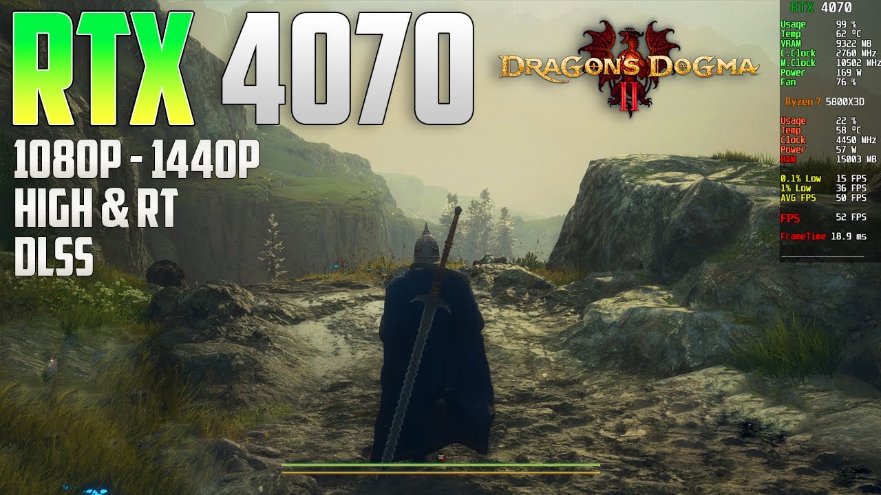 Dragons Dogma 2 RTX 4070 | 1080p - 1440p | High | DLSS & RT - YouTube