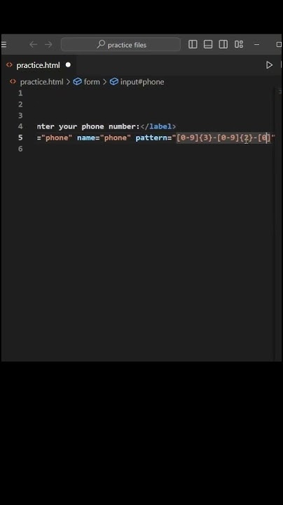 Input Type Tel Html Webdesign Code Webdevelopment Coding Htmlcoding Development Youtube