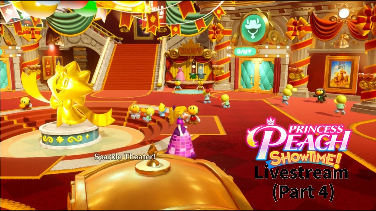 Princess Peach Showtime livestream gameplay (Part 4) - YouTube