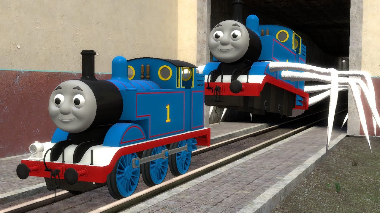 Building a Thomas Train Chased By Giant Cursed Thomas and Friends in ...