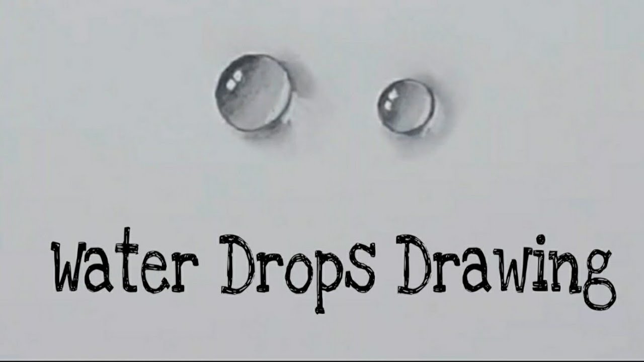 How To Draw Water Drop | Water Drop Drawing - YouTube