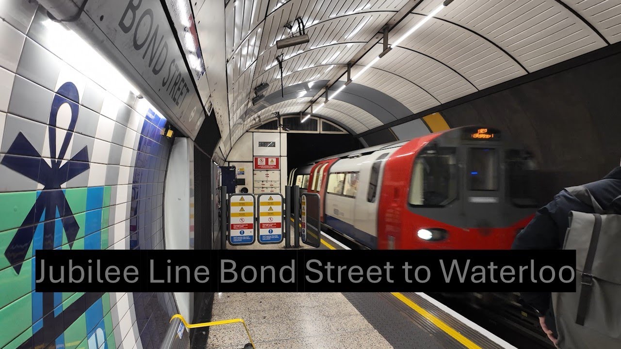 Jubilee Line Bond Street to Waterloo - YouTube