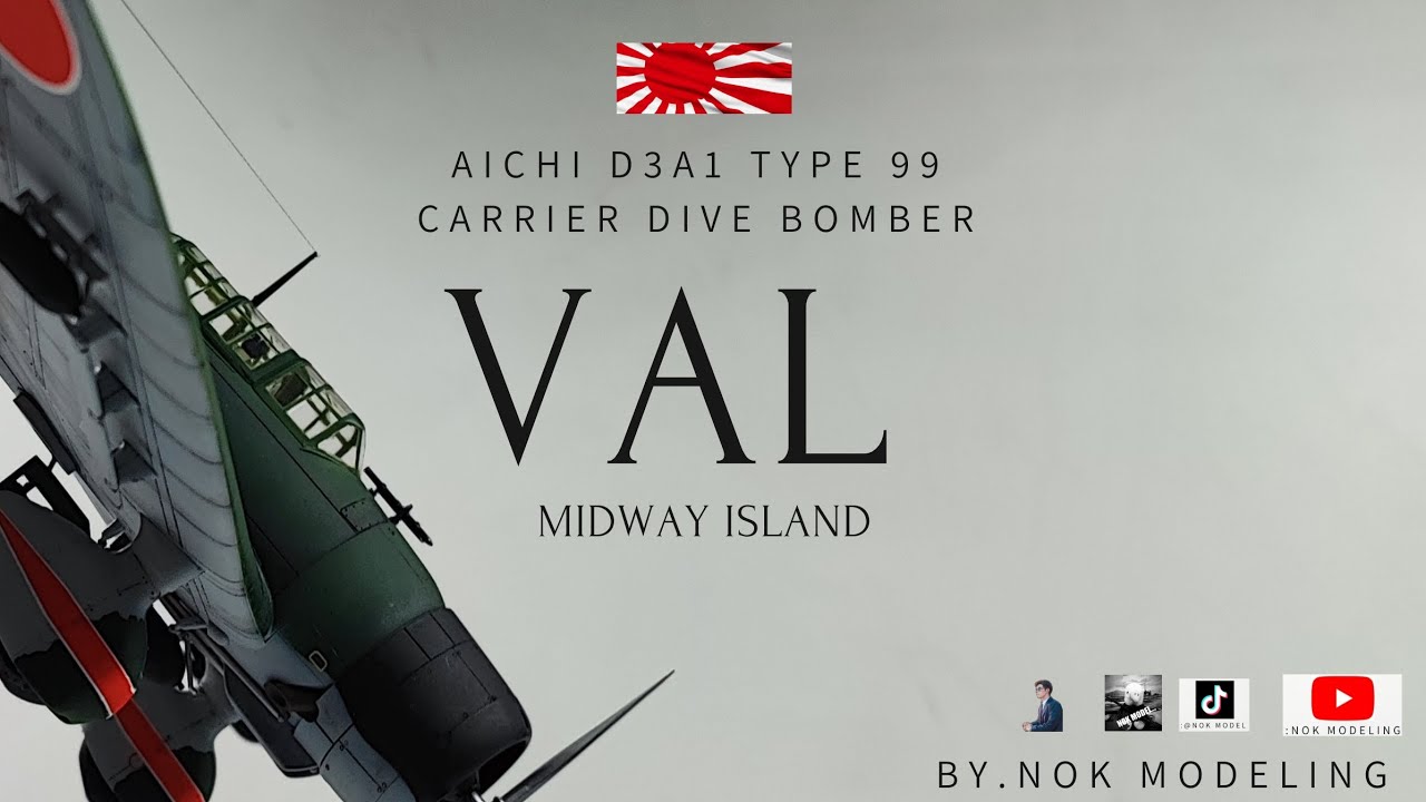 1/48 AICHI D3A1 Type 99 CARRIER DIVE BOMBER VAL KIT:HASEGAWA BY.NOK ...
