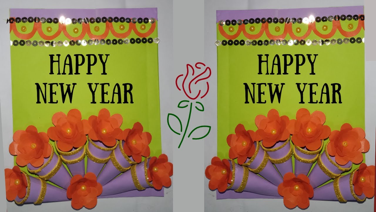 New Year Handmade Card Ideas 2023 | Handmade Craft Ideas | Kiran ...