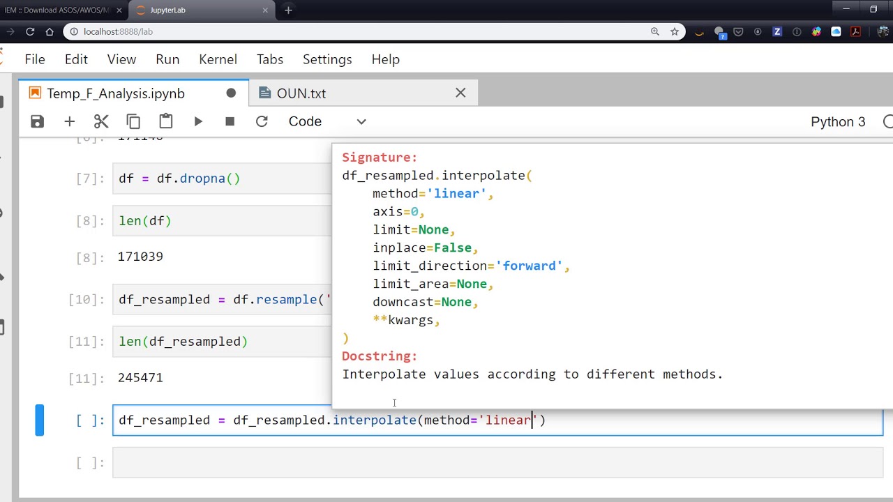 MetPy Mondays #86 - Re-sampling, Interpolation, and Frequency Domain ...
