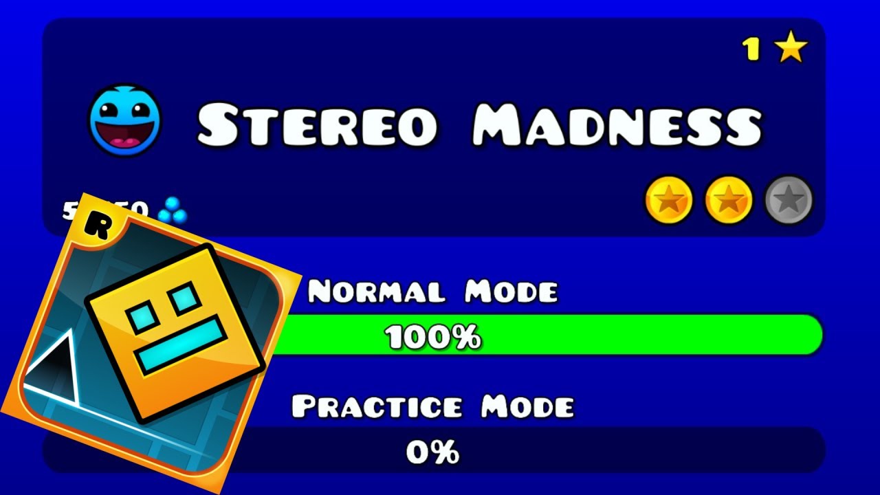 Geometry Dash: Stereo Madness - YouTube