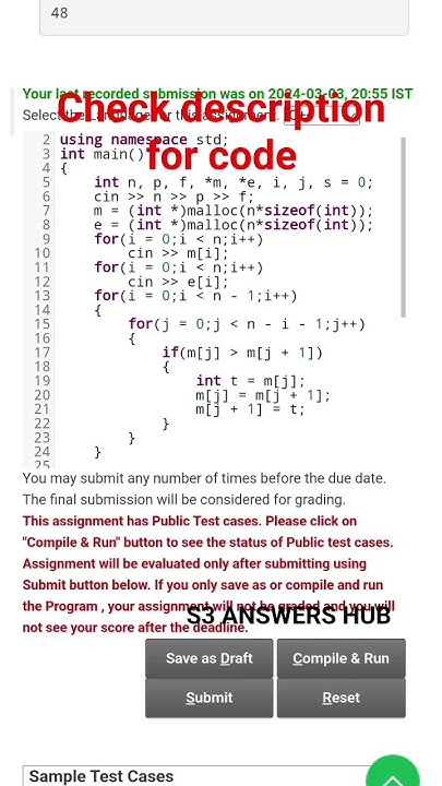 Nptel Week 6 programming Design and analysis of algorithms #nptel #nptelcourses - YouTube