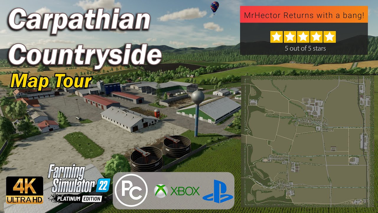 Carpathian Countryside | Map Tour | Farming Simulator 22 - YouTube