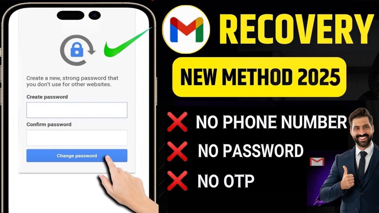 How to Recover Gmail Account without Phone Number and Recovery Email 2025 || Gmail Account ...