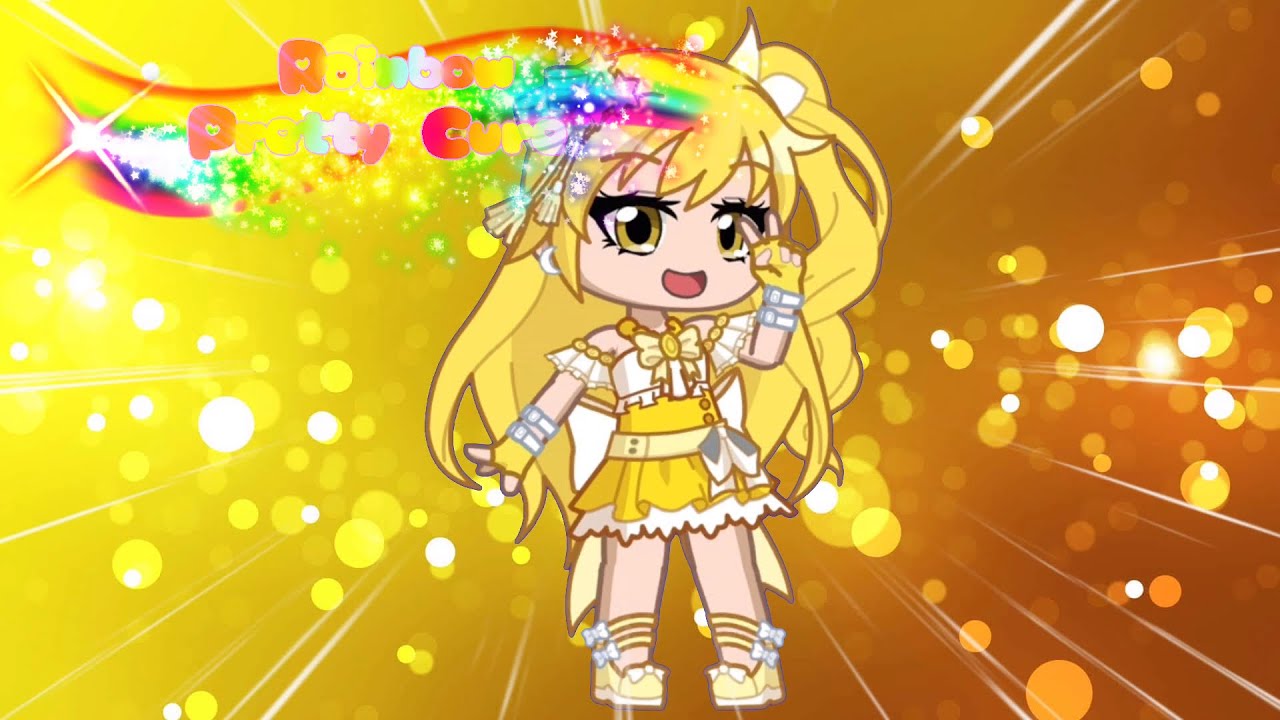Rainbow Pretty Cure | Cure Gold’s Transformation | Gacha Life 2 - YouTube