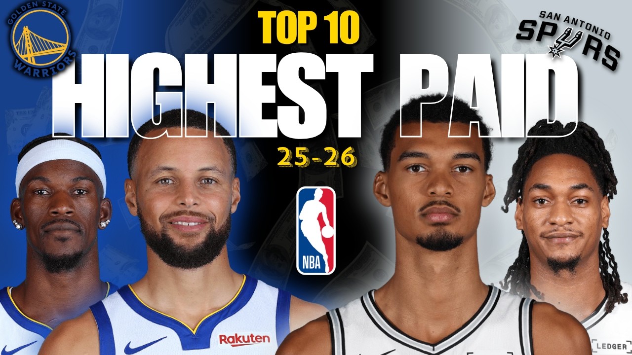 🔥 NBA Salaries 2025-26 | Golden State Warriors Vs. San Antonio Spurs ...