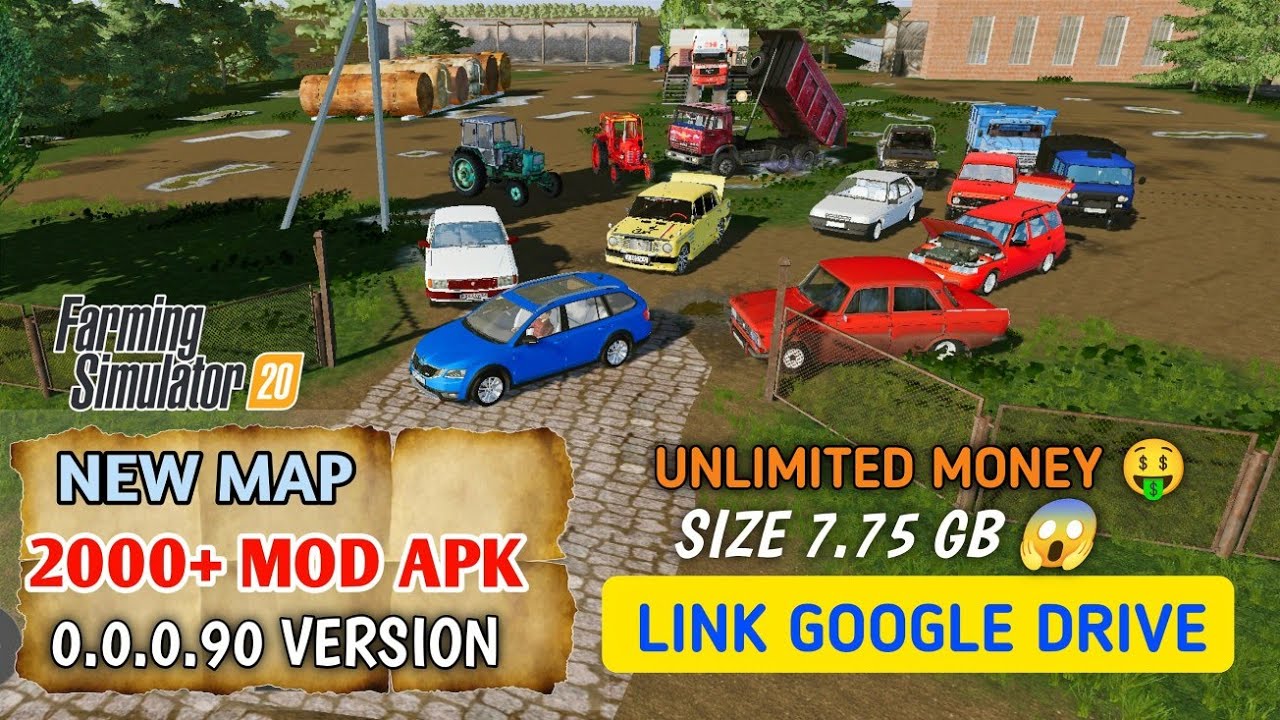 Farming simulator 20 map Mods 200+😱 Biggest Apk size 7.75gb Download ...