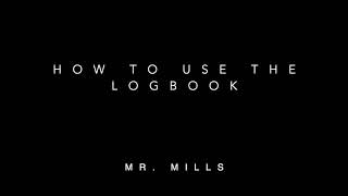 How to use the logbook