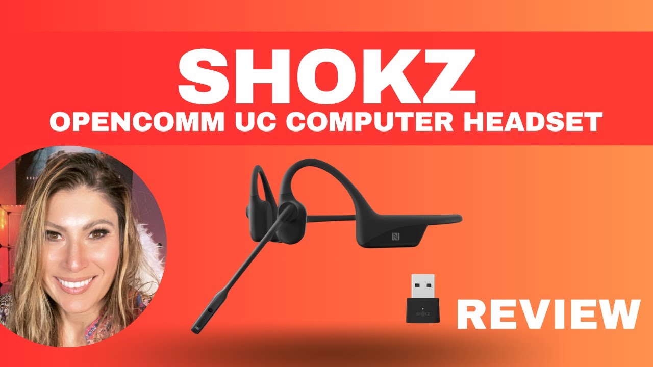 SHOKZ OpenComm UC - Bluetooth Stereo Computer Headset with Loop 100 ...