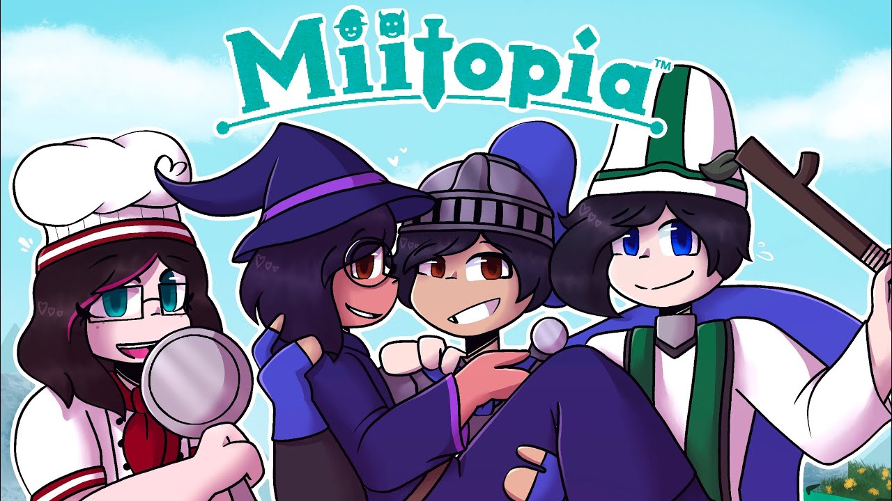 Team Greenhorne! // Miitopia Poster Speedpaint - YouTube