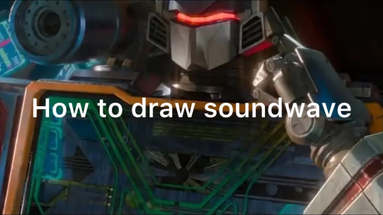 How to draw soundwave from Transformers one - YouTube