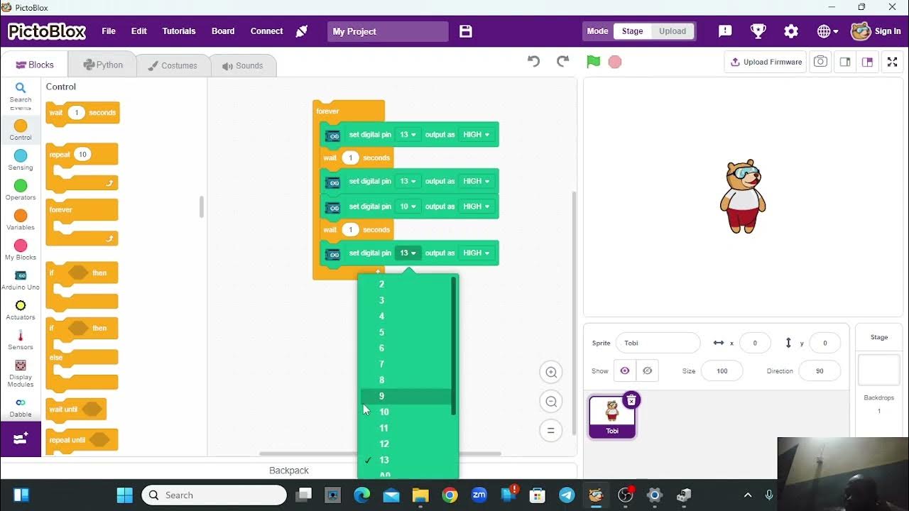 Pictoblox/Arduino Traffic light demo - YouTube