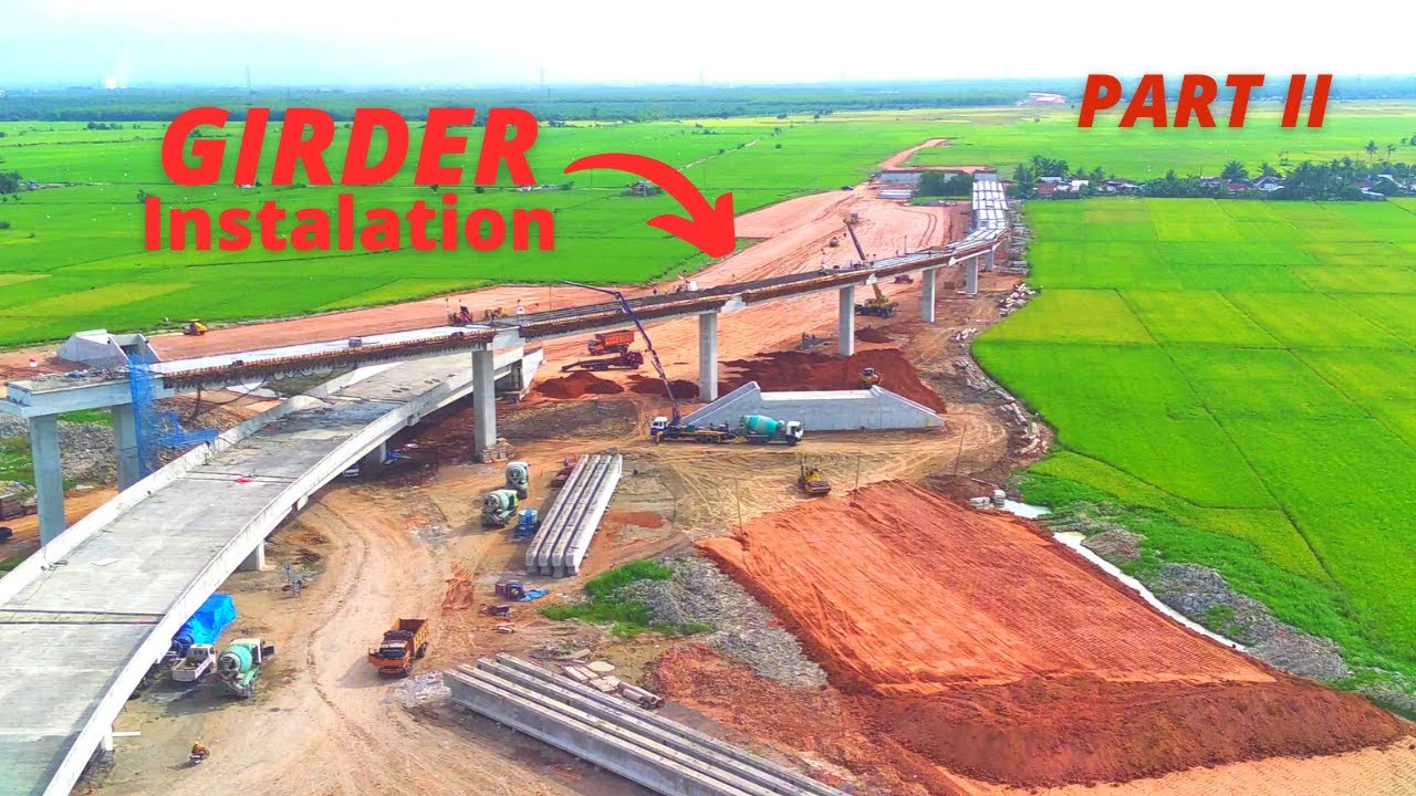 PEMASANGAN GIRDER JUNCTION TEBING TINGGI PART II Sky Vlog #81 - YouTube