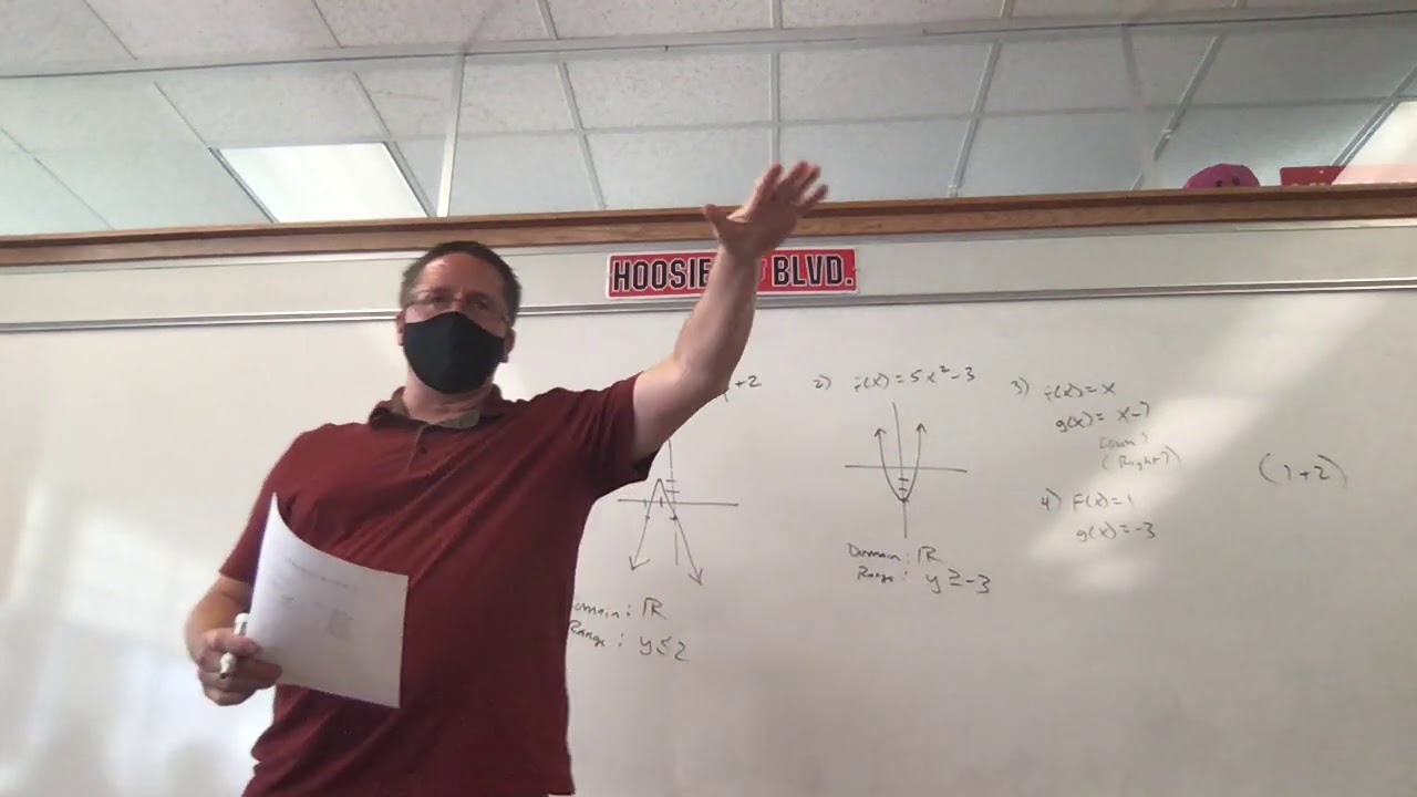 Algebra 2 Chapter 1 Test Review Part 1 - YouTube